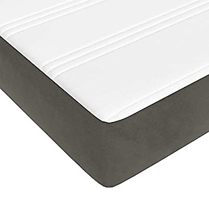 vidaXL Pocket Spring Bed Mattress Dark Gray 76"x79.9"x7.9" King Velvet