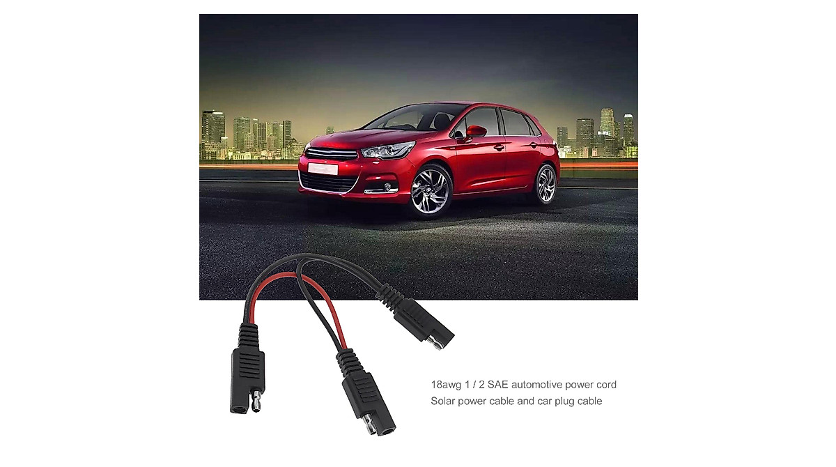 SING F LTD 1 to 2 SAE Connector Cable - Reliable Power Splitter