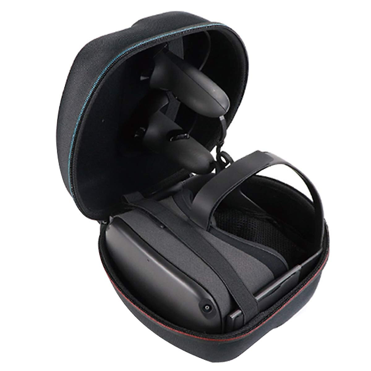LAMASA Hard Carrying case for Oculus Quest VR Gaming Headset and Quest Controllers Accessories Waterproof Carrying Bag (Black)