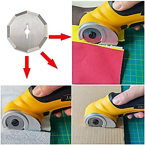 ALHXGUSLO 2-Pack WA2300 Blades Replacement Rotary Blades Compatible with Worx ZipSnip Cordless Electric Scissors, Replacement Blades (1-1/2"),Fits RC2600K, RC2601, RC2602, WX080L, WX081