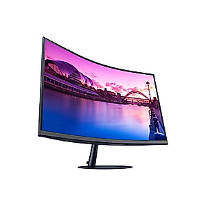 SAMSUNG 32-Inch S39C Series FHD Curved Gaming Monitor, 75Hz, AMD FreeSync, Game Mode, Advanced Eye Comfort, Frameless Display, Built in Speakers, Slim Metal Stand, LS32C392EANXGO, 2023, Black