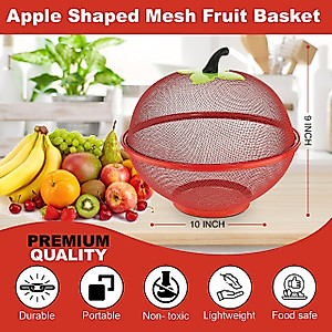 Kovot Apple Shaped Mesh Fruit Basket | Keep Freshness In & Bugs Out