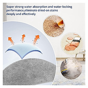 swacch 8PCS Washable Mop, Compatible with Laresar L6 Pro, Compatible with Airrobo T10+, Vacuum Replacement Floor Cloth Accessories