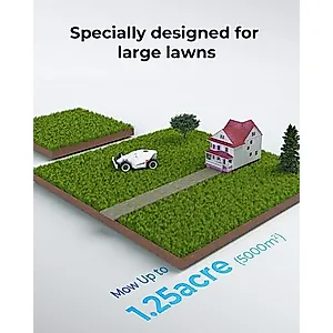 MAMMOTION LUBA AWD Robotic Lawn Mower for 1.25 Acre Lawn, APP Control with Virtual Boundaries, All-Wheel Drive, Multi-Zone Management