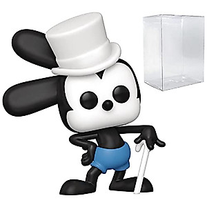 POP Disney: Disney 100 - Oswald The Lucky Rabbit Limited Edition Chase Funko Vinyl Figure (Bundled with Compatible Box Protector Case), Multicolored, 3.75 inches