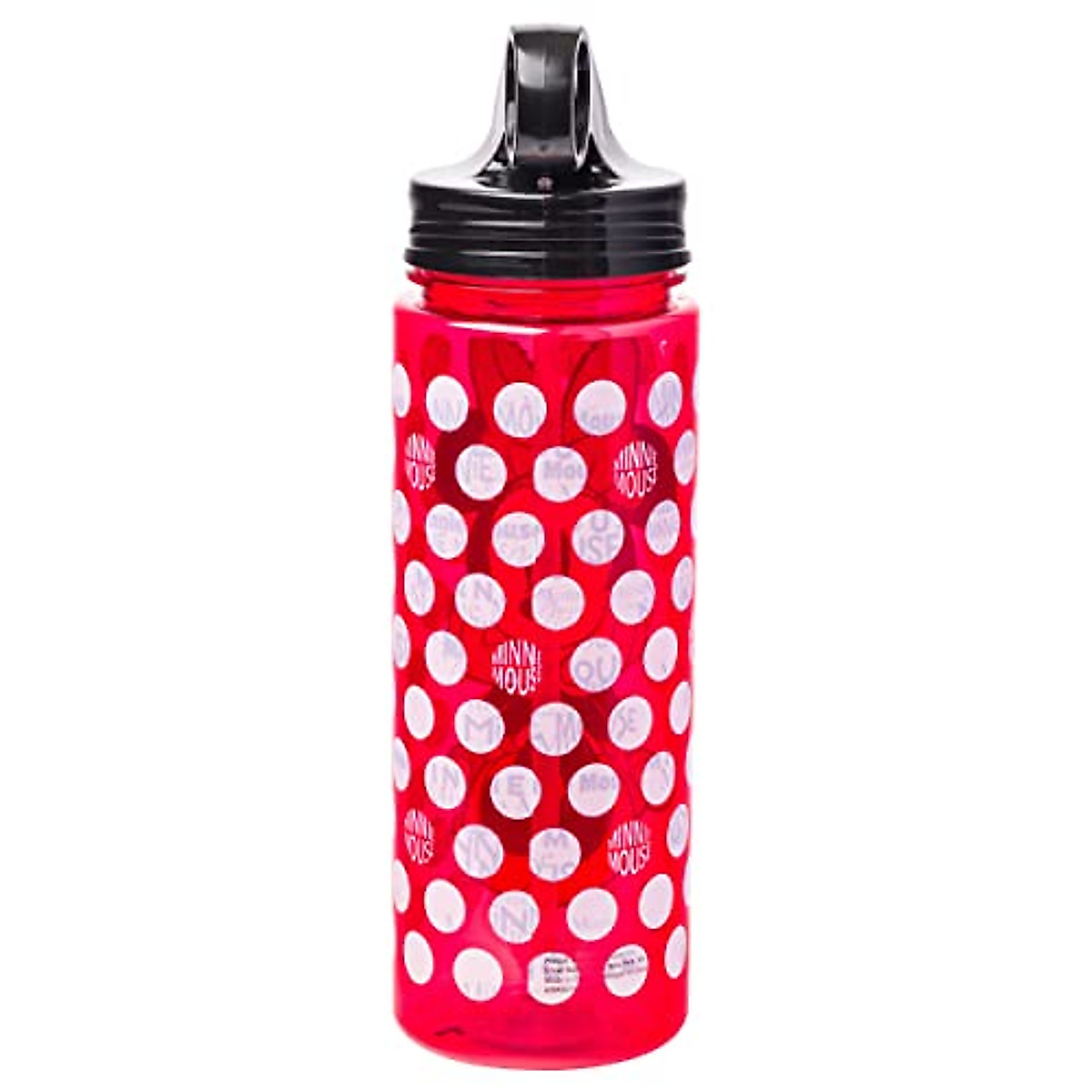 Silver Buffalo Disney's Minnie Mouse Polka Dots Tritan Water Bottle, 20 Ounces, 1 Count (Pack of 1)