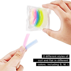 24 Pieces Eyelash Lifting Rods Eyelash Perming Pads Silicone Eyelash Perm Lift Pads Eyelash Curler Refills Pads for Eyelash Lifting (Small, Medium, Large)