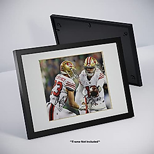 Ikonic Fotohaus Brock Purdy Christian McCaffrey Signed Photo Autograph Print Wall Art Home Decor