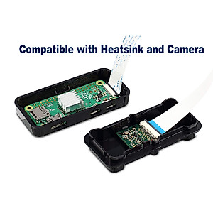 Vilros Raspberry Pi Zero- Zero W Compatible Case (Black)