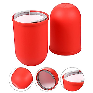 MILISTEN Toothbrush Covers Travel Toothbrush Case, Portable Toothbrush Holder, Toothpaste Cup Holder for Trips and Daily Use, Red Toothbrush Container