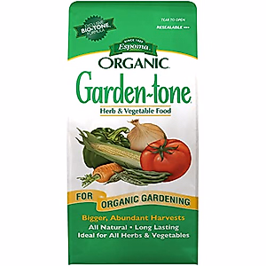 Espoma Organic Garden-Tone 3-4-4 Organic Fertilizer for Cool & Warm Season Vegetables and Herbs. Grow an Abundant Harvest of Nutritious and Flavorful Vegetables – 4 lb. Bag.