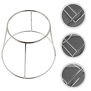 BESTonZON Metal Pizza Tray Holder Pizza Box Riser Stainless Steel Seafood Serving Display Stand Tabletop Baking Pan Platter Stands for Home Restaurant Accessory 15-27cm