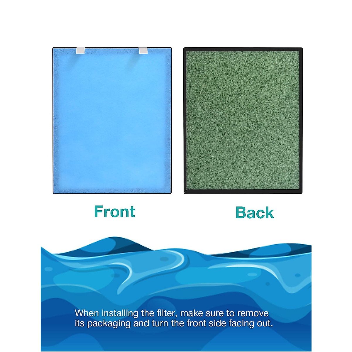 SimPure HP9 (Not HP8) Original HEPA Replacement Filter Compatible with SimPure HP9 Air Purifier, SP-HP9-RF (NOT for Other SimPure Air Purifiers)