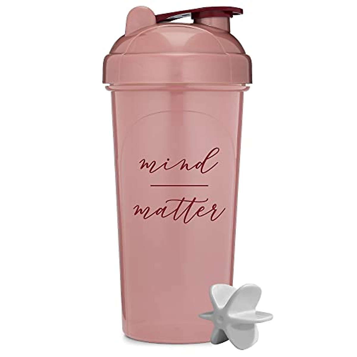 GOMOYO [2 Pack] 28oz Shaker Bottle with Motivational Quotes (Rose &Lavender) | Protein Shaker Bottle with Mixer Agitators | Shaker Bottle for Protein Mixes Pack is BPA Free and Dishwasher Safe