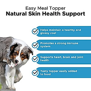 PetHonesty Wild Alaskan Salmon Oil for Dogs - Omega-3 for Dogs - Pet Supplement - EPA + DHA Fatty Acids, Helps with Sensitive Skin and Normal Shedding - Supports Joints, Brain & Heart Health - 32oz