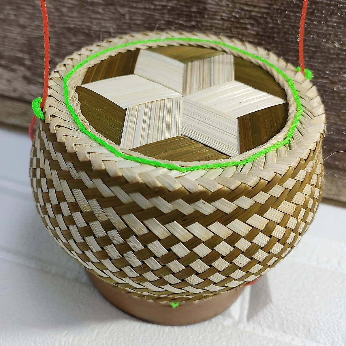 Heavens Tvcz Sticky Rice Basket Serving Thai Laos Small Handmade Bamboo to Keep Sticky Rice Warm for Restaurant