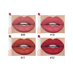 Emirde 4 Colors Matte Cigarette Lipstick Pack Set Tube Nude Red Lips Long Lasting Waterproof Liquid Lipstick Women Make up Velvet Cosmetic Lipsticks C
