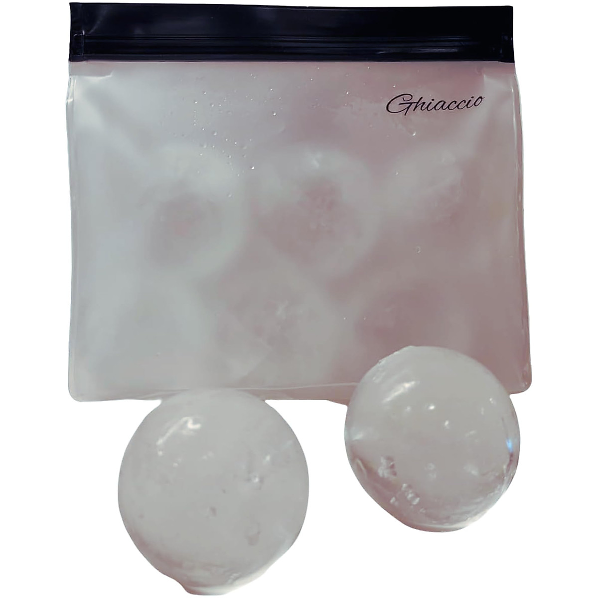 Ghiaccio Reusable Ice Bag - Premium Ice Storage Bags, Plastic Free and BPA Free, Freezer Safe and Leakproof Silicone for Long-Lasting Freshness (Pack of 3)