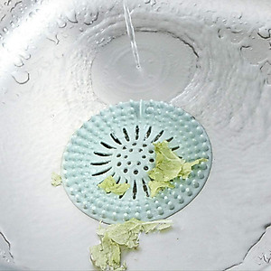 AKOAK 3 Pack Hair Catcher Hair Stopper Shower Drain Covers Rubber Sink Strainer Drain Cover Filter for Bathroom Bathtub and Kitchen