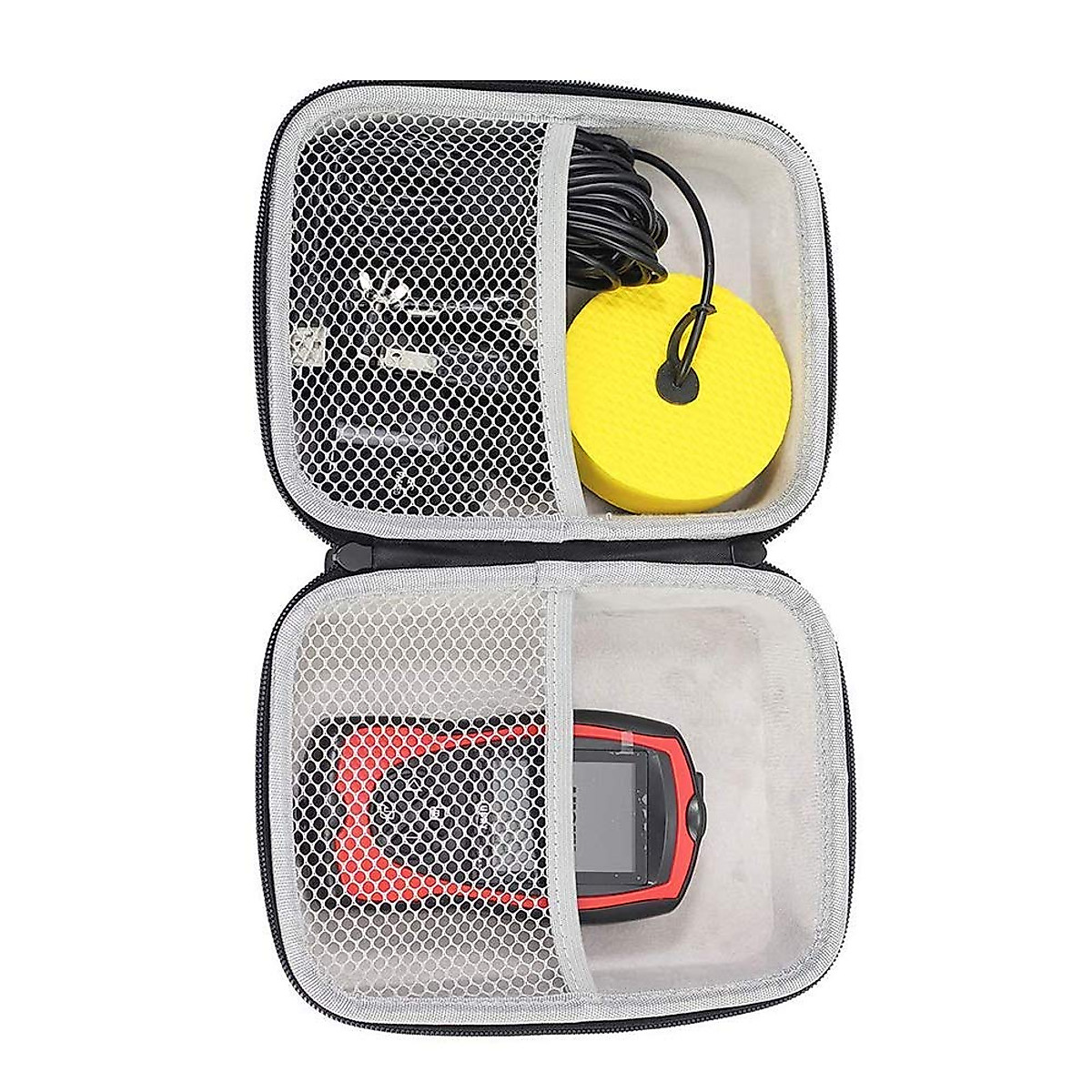 LUCKY Hard Travel Case for LUCKY/LUCKYLAKER Handheld Fish Finder Boat Sonar Fishing Finders Transducer Kayak Fish Finder Waterproof for Ice Fishing