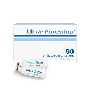 Creamright Ultra-Purewhip 50-Pack N2O Whipped Cream Chargers