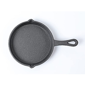 HAWOK Cast Iron Pre seasoned Dia.5.3 inch Mini skillet Pack of 12 Round Black…