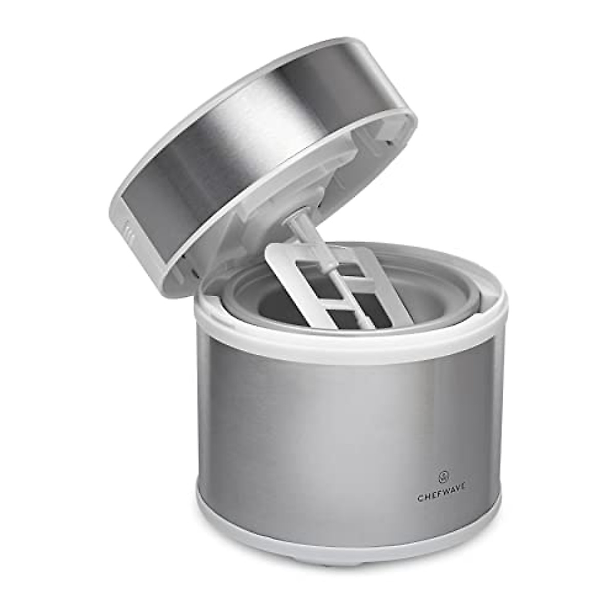 ChefWave Elado 2 Qt Automatic Frozen Yogurt, Sorbet, Gelato, Ice Cream Maker Includes 2 Pack Reusable Freezer Storage Containers 1 Qt Capacity, Recipe Book, LCD Digital Display, Adjustable Churn Time