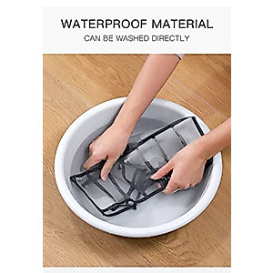 JOSEFA 3 PCS UNDERWEAR STORAGE ORGANIZER. Bra, Panties, Leggings Foldable Type Mesh Nylon Drawer or Closet. Convenient Save Space Storage Box Folding for Drawers (6/7/11 Grid, Gray).