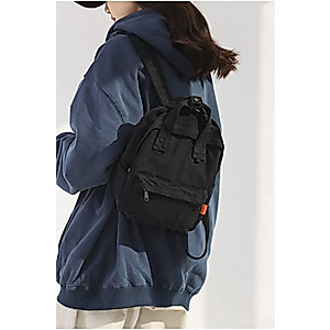 GGOOB Small Backpack Purse for Women Womens Backpack Purse for Women Mini Backpack Purse Aesthetic Purse (Black)