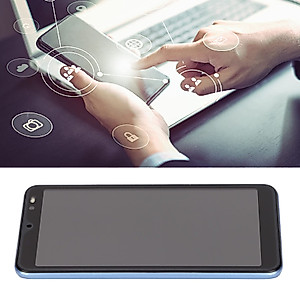 Luqeeg Unlocked Android Smartphone - 5.45 Inch HD Touch Screen, Ultra Thin Cell Phone with Dual Core Processor, Face Recognition, 512MB+4GB, 128GB Expandable, Long Lasting Battery (Blue)