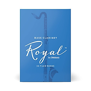 D’Addario Woodwinds - Royal Bass Clarinet Reeds - Reeds for Bass Clarinet - Strong Spine - Filed Cut - Strength 2.5