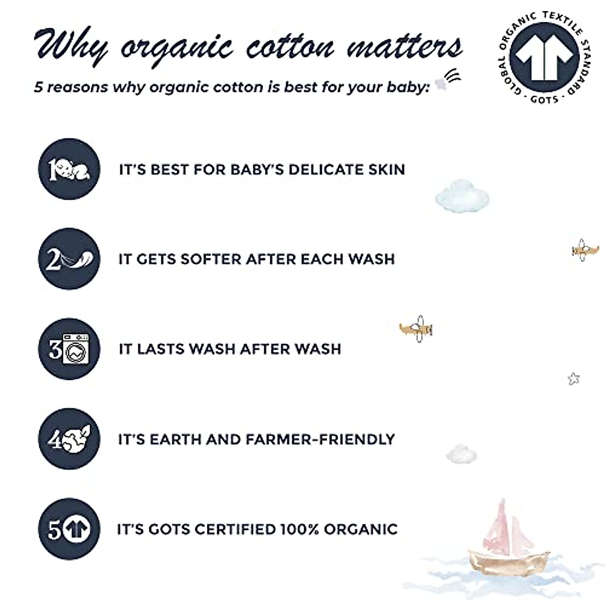 Sweave Organic Crib Sheets (2-Pack) - Breathable Double-Elastic Fitted Crib Sheet, Extra Protection for Your Baby, 100% GOTS Certified Organic Cotton, Secure & Snug Fit, Crib Sheets Neutral (28"x52")