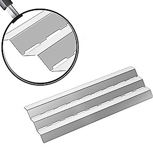 Boloda Grill Heat Plate for Master Forge, Lowes, Perfect Flame, Huntington 6761-64, GrillPro 235089S, 17-9/16" x 6-5/16", Stainless Steel Grill Heating Plate