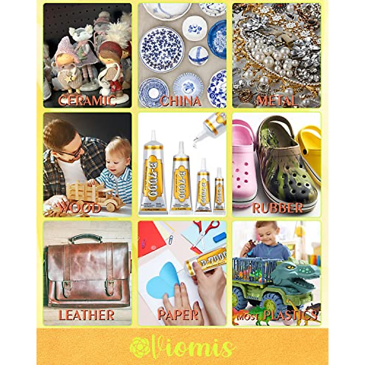 Flexible and Strong B7000 Glue - 15ml (2 Pack) - Multi-Purpose Adhesive for Crafts, Jewelry, and Repairs