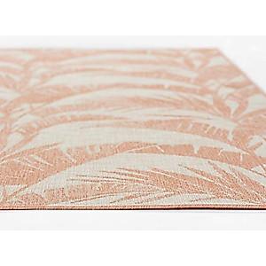 Momeni Riviera Transitional Indoor/Outdoor Area Rug, Coral, 3'3" X 5'