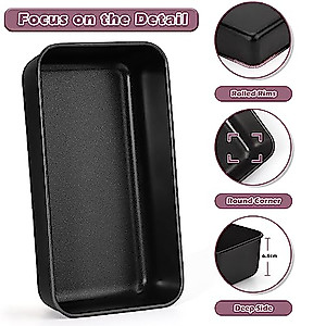 P&P CHEF Non-stick Loaf Pan Set of 2, 9 x 5 Inch, Stainless Steel Cored Bread Pan Tin for Homemade Bread/Meatloaf/Lasagna/Pound Cake, Easy Release & Easy Clean, Nontoxic & Durable