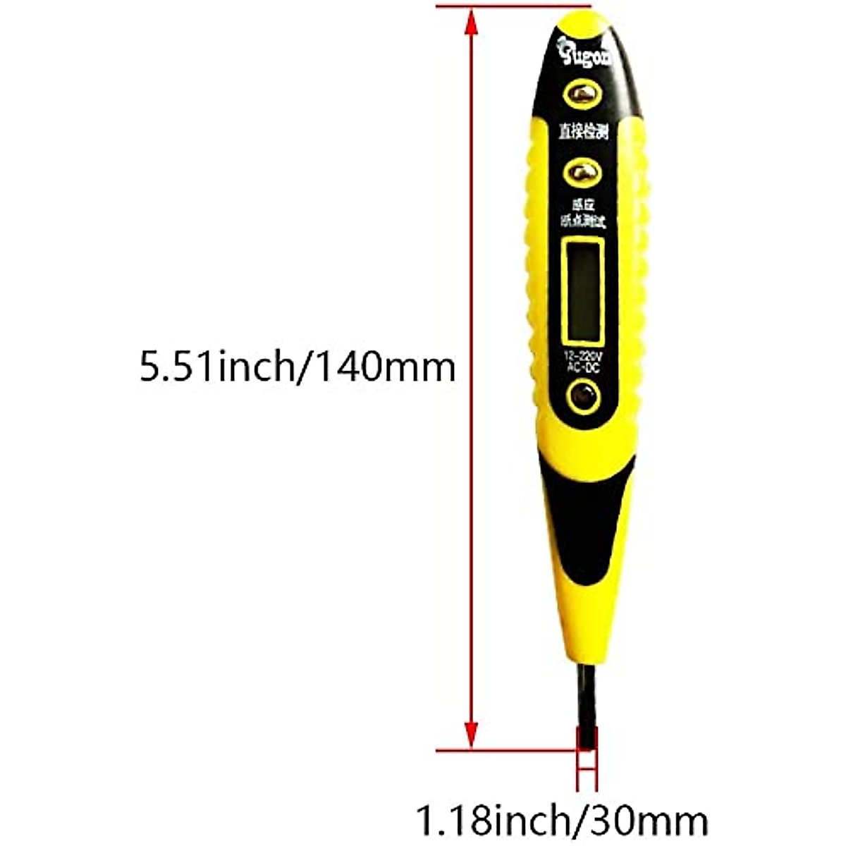 Heyiarbeit Non-Contact Voltage Tester Pen AC 12-250V Voltage Detector Pen LCD Circuit Tester Detector Circuit Test Pen Circuit Tester Tool