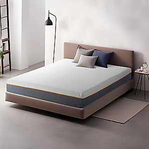 Askme Queen Mattress 10 Inch Memory Foam Mattress Bed in a Box,Medium Soft Cooling Gel Green Tea Queen Size Mattress with Breathable Soft Fabric Cover CertiPUR-US Certified Pressure Relieving 60"×80"