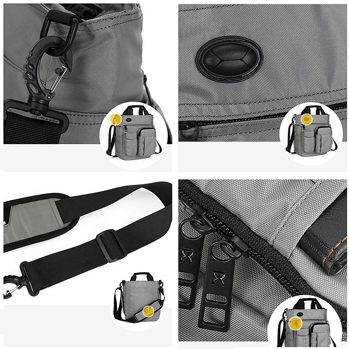 AlwaySky Crossbody Messenger Bag Business Sport Travel Multifunctional Shoulder Bag Laptop Bag Men Women