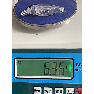 10PCS Unpainted Lure Blanks 6.36g 6.6cm with Free 6mm Eye Crankbait Simulation Blank Body Clear Hard Baits Trout Salmon Minnow Lure Popper Lures Topwater Freshwater 8423