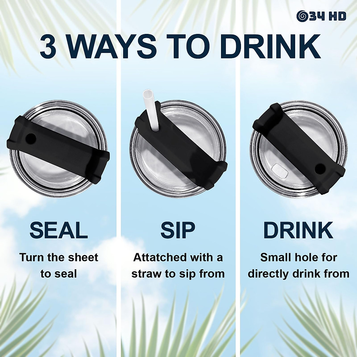 34HD Funny Dad Tumbler with Handle & Straw, 40oz Stainless Steel Vacuum Insulated Best Dad Coffee Mug with Lid, Birthday Christmas Father Day Gifts for New Papa Husband Grandpa