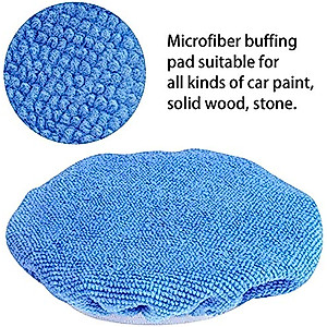 Boltigen Car Polishing Bonnet Pads-8pcs 9 to 10 Inches Soft Microfiber Bonnet Buffing Pad Covers Polishing Bonnet for Most 9 to 10 Inches Car Polishers (9-10inch-8pcs 4colors)