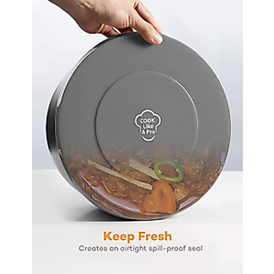 Silicone Lid Inner Pot Cover Accessories Compatible with Ninja Foodi Pressure Cooker and Air Fryer 6.5 Quart and 8 Quart, Grey,By SiCheer