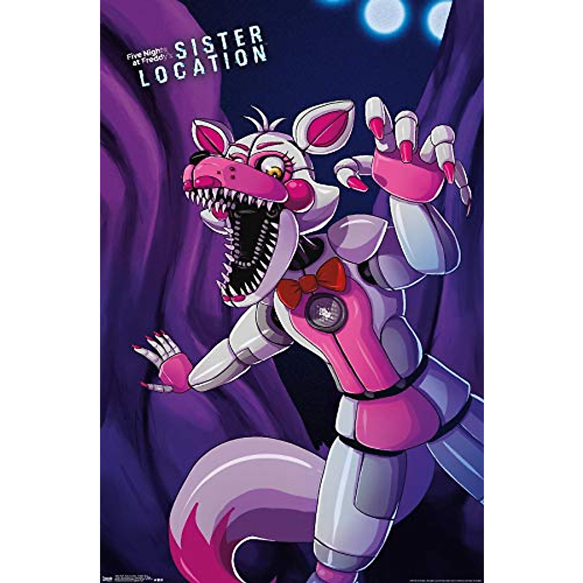 Trends International Five Nights at Freddy's: Sister Location - Funtime Foxy Wall Poster, 22.375" x 34", Unframed Version