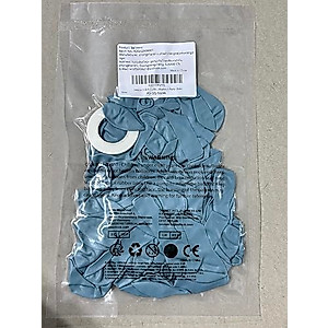 Jobkoo Blue Balloons, 12 Inch 30 Pcs Pale Aqua Blue Balloon Muted Dusty Blue Latex Balloons Matte Retro Powder Light Blue Helium Balloons for Birthday Boho Baby Shower Bachelorette Party Decorations