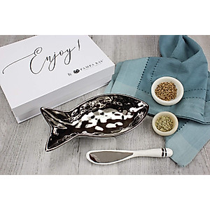 Pampa Bay Get Gifty Bowl and Spoon Set, Fish Design