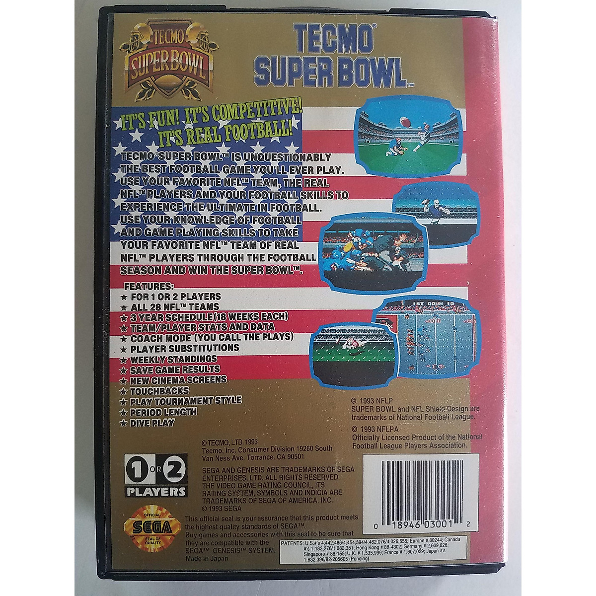 Tecmo Super Bowl - Sega Genesis