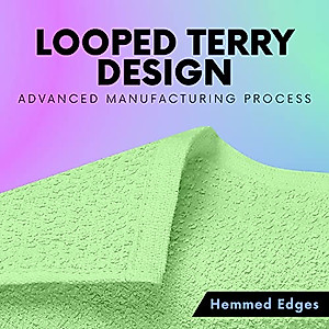 Elaine Karen 100% Cotton WASHCLOTHS, 8pc Set, Colors May Vary