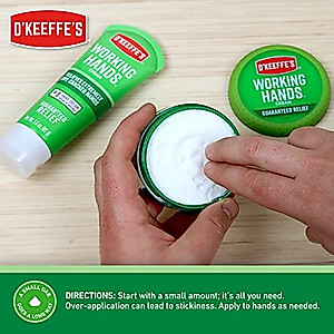 O'Keeffe's K0680001-2 Working Hands Hand Cream in Jar (2 Pack), 6.8 oz