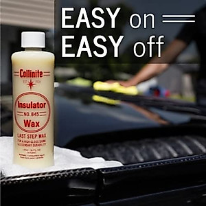 Collinite No. 845 Insulator Wax, 16 Fl Oz - 1 Pack & Microfiber Sponge Applicators Combo